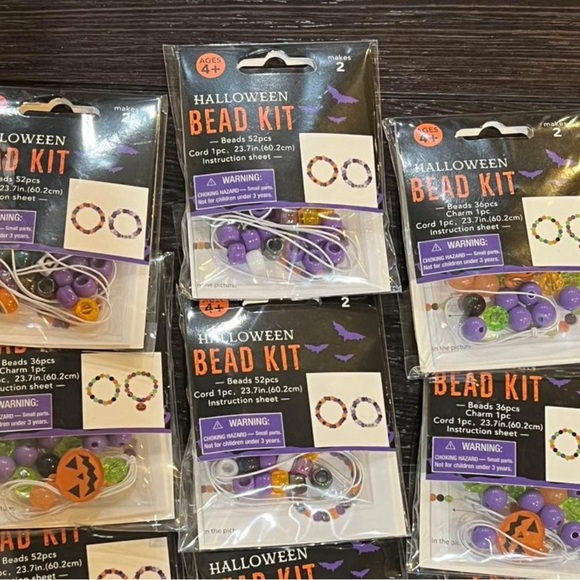 Holiday | Halloween Bead Art Bracelet Making Kits 9 Sets Party Gifts ...